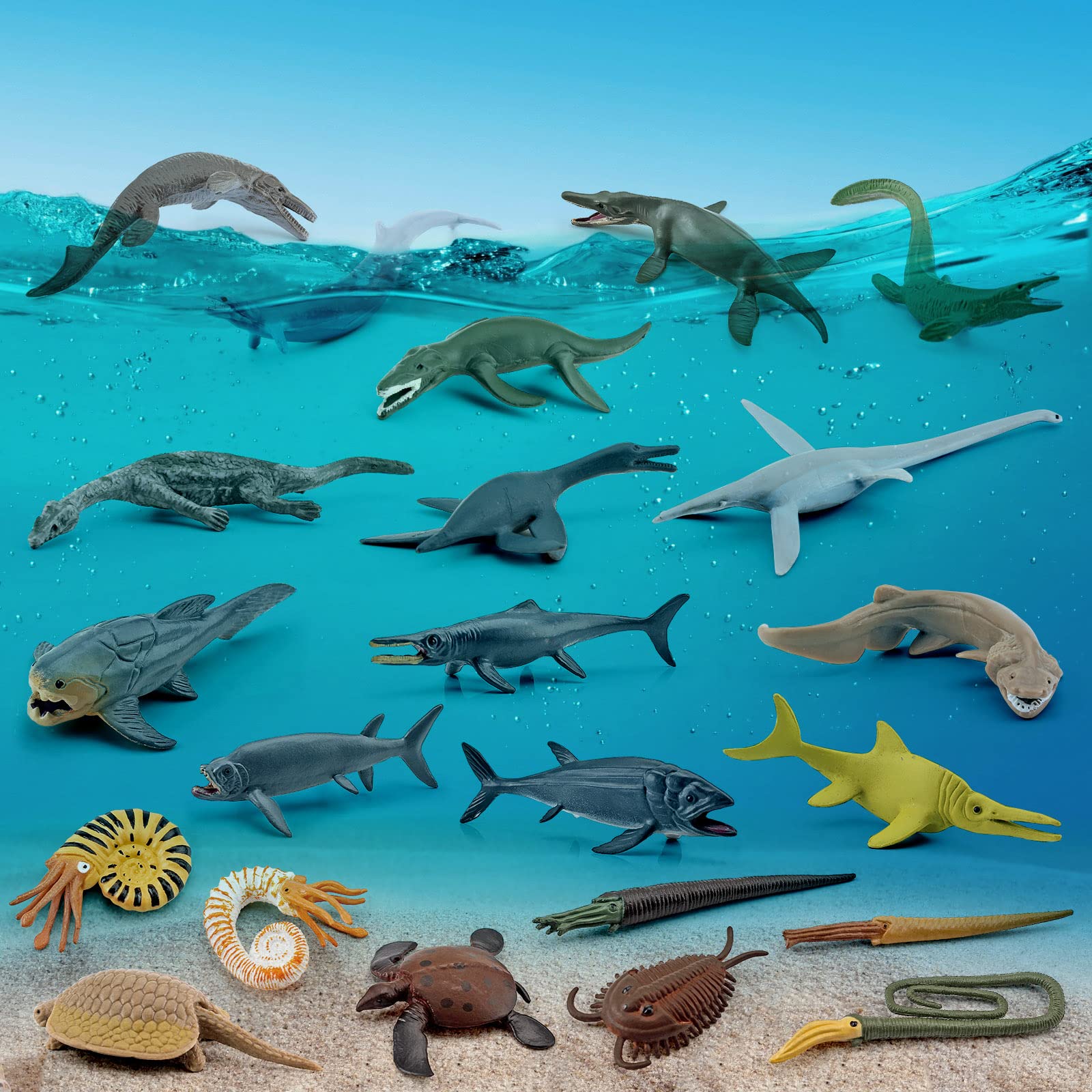 Mua 22PCS Prehistoric Sea Creatures Toys for Kids Ancient Sea Animals ...