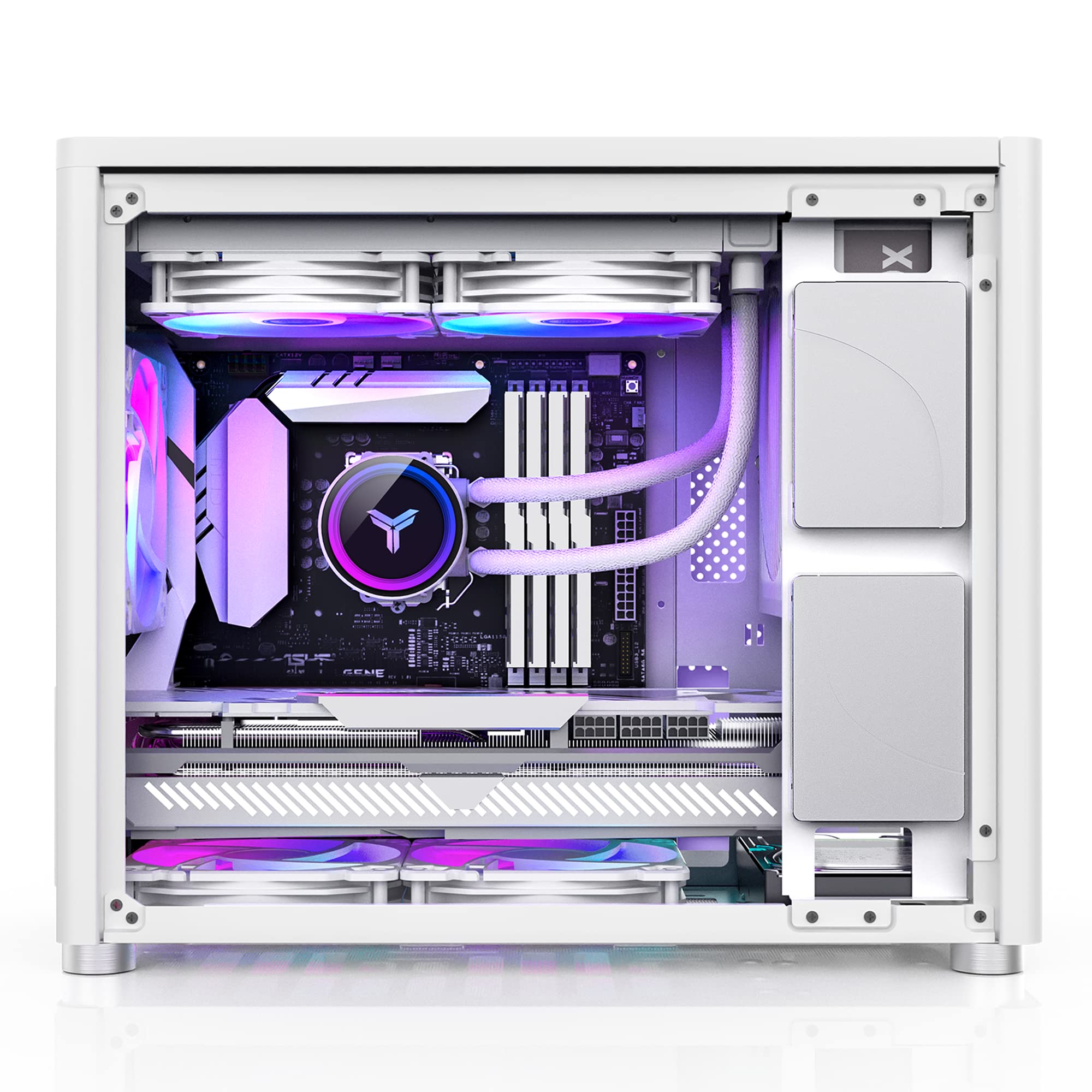 Mua JONSBO D30 White Mini Micro ATX Tower Computer Case, Aluminum/Steel ...