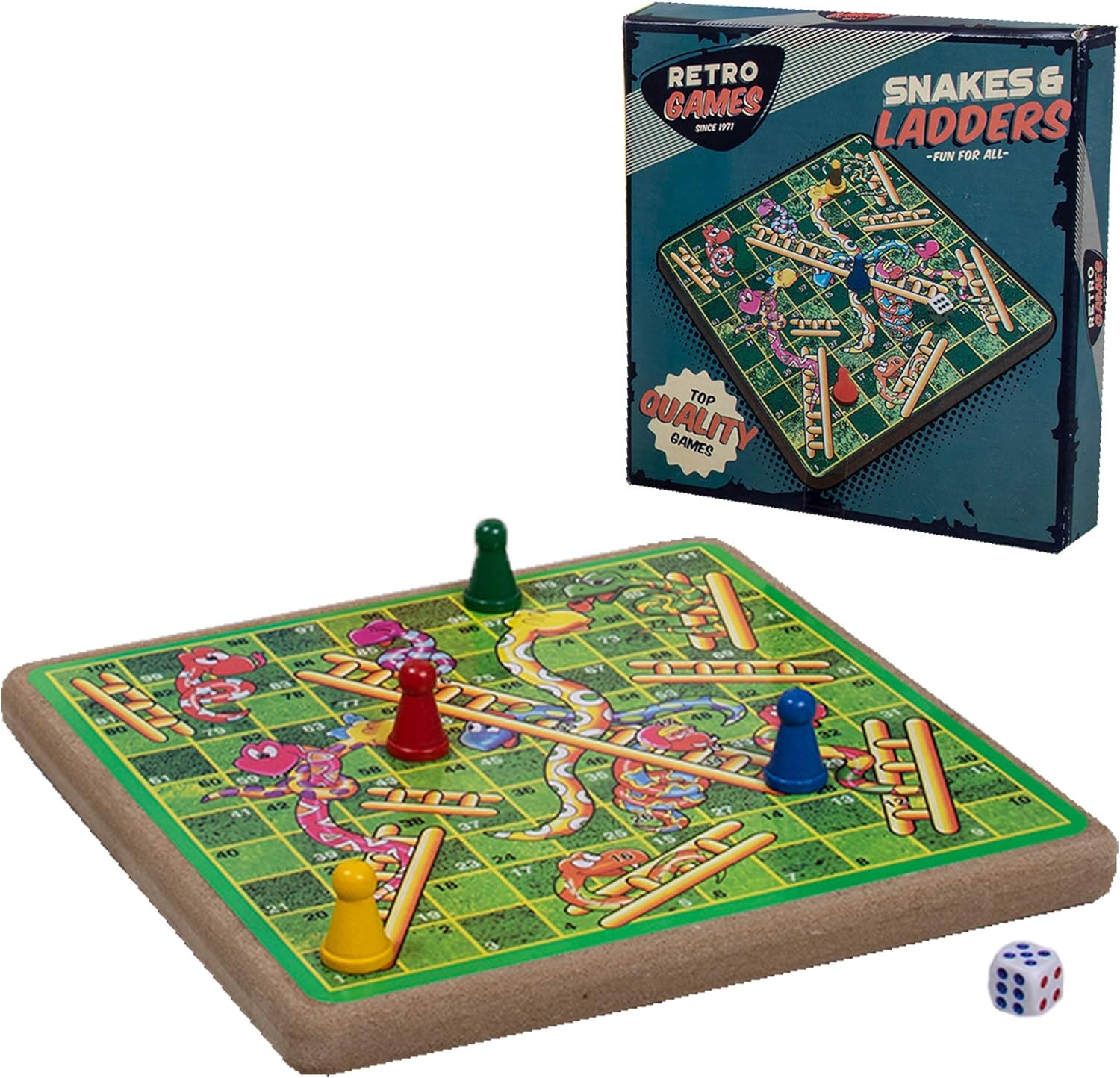 Retro Games Family Fun – Wooden Snakes and Ladders Christmas stocking ...