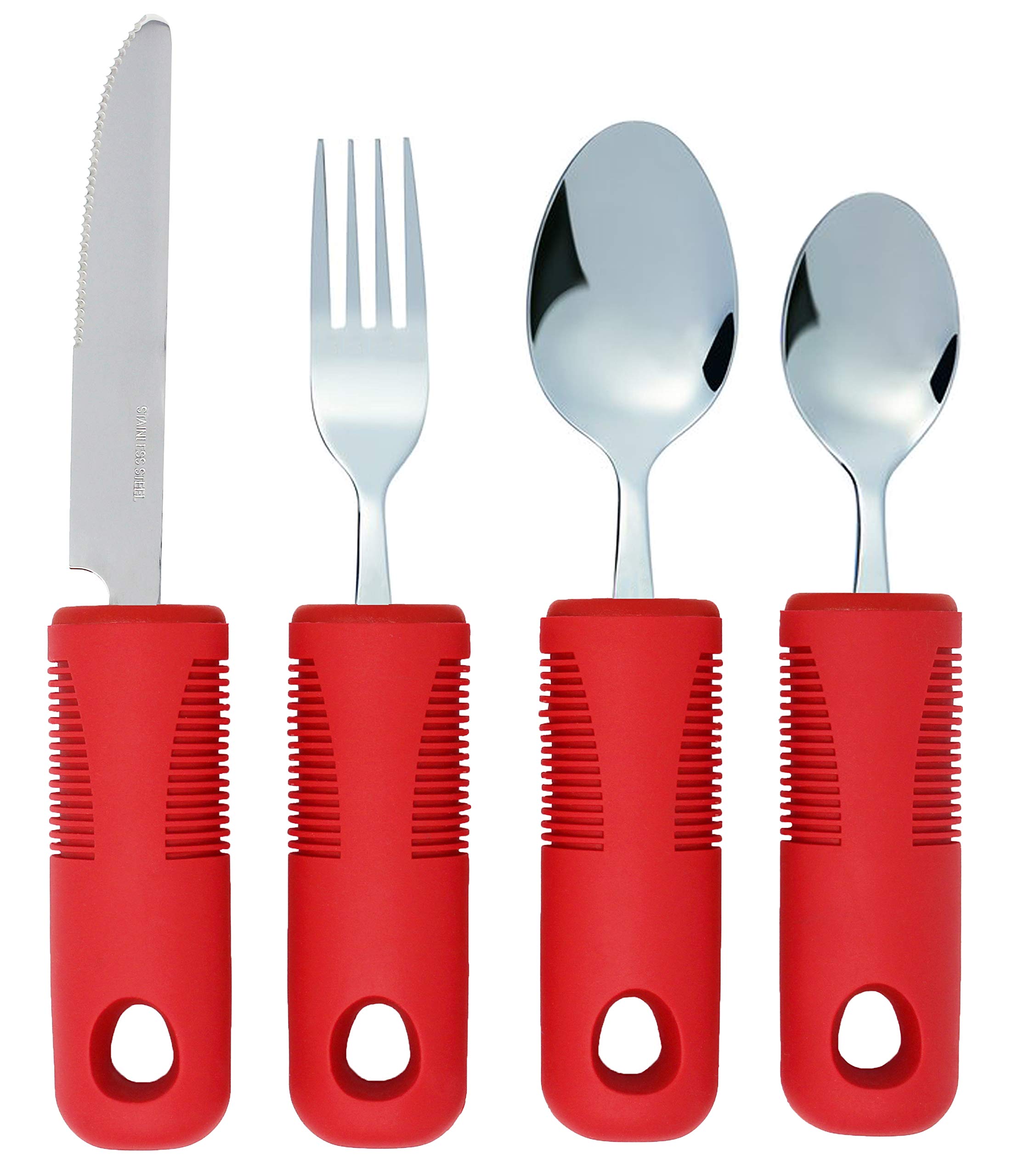 Amazon.com: Adaptive Utensils (4-Piece Kitchen Set) Non-Weighted, Non ...