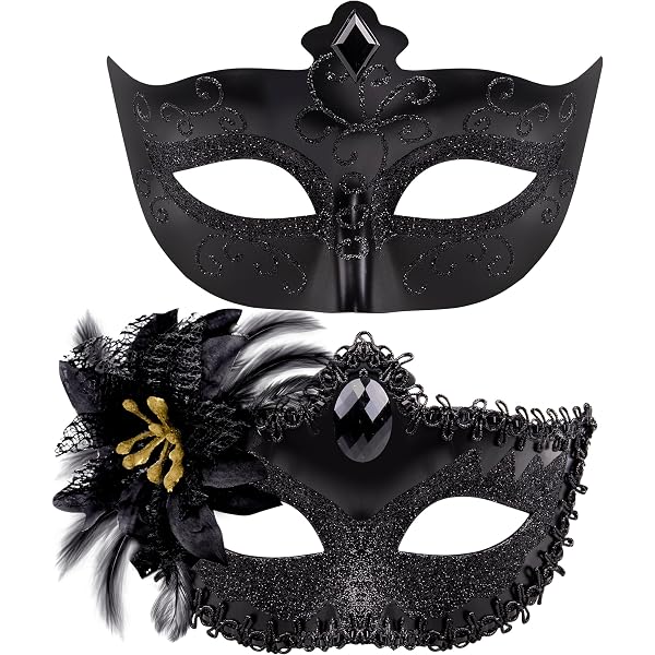 Máscaras De Mascarada Negras