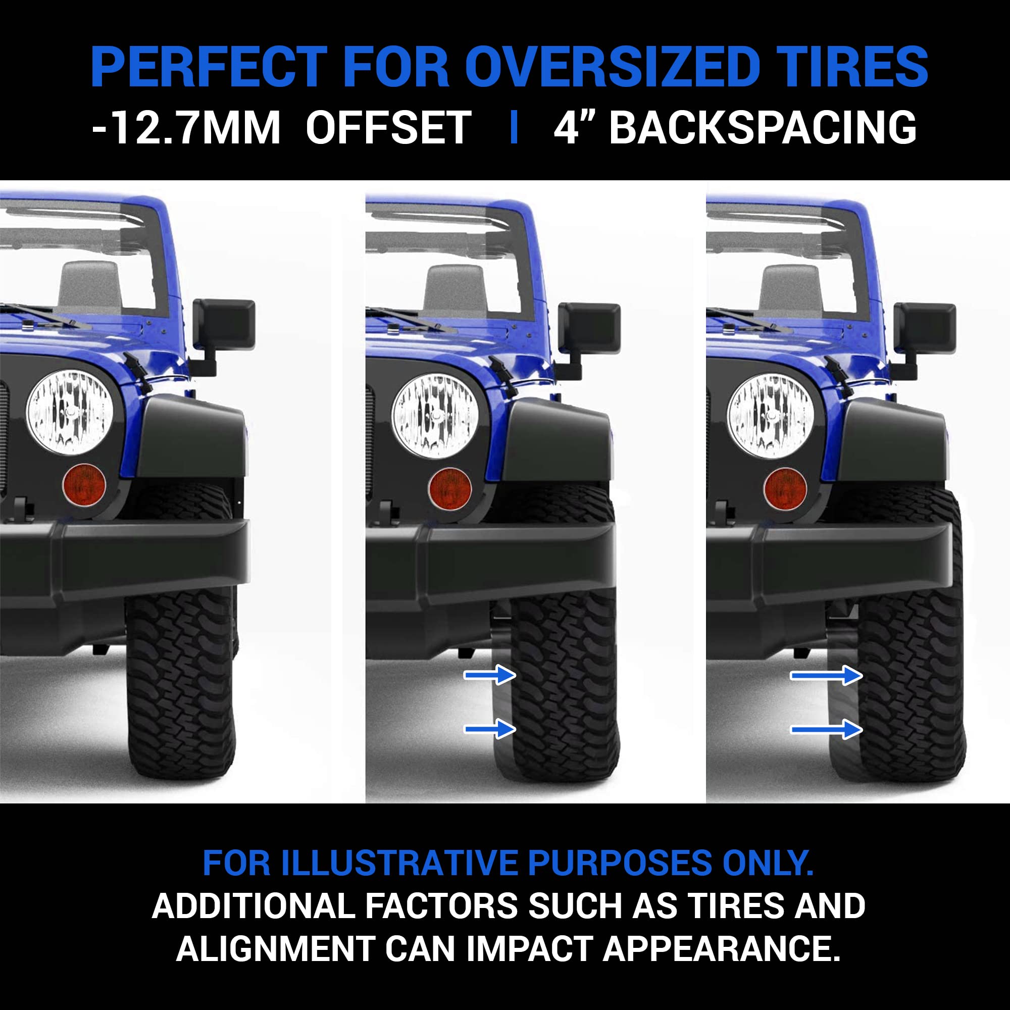 Mua TACTIK Circle 8 Classic 15 Inch Steel Wheel, Black - 15x8, 5x4.5 ...