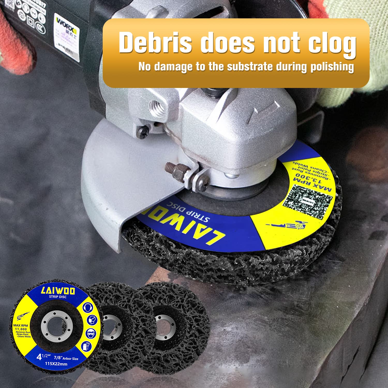 Mua 10 Pack Strip Discs Stripping Wheel for Angle Grinders Rust Remover ...