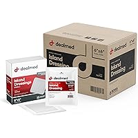 Amazon.com: Dealmed Sterile Bordered Gauze Island Dressings – 25 Count ...