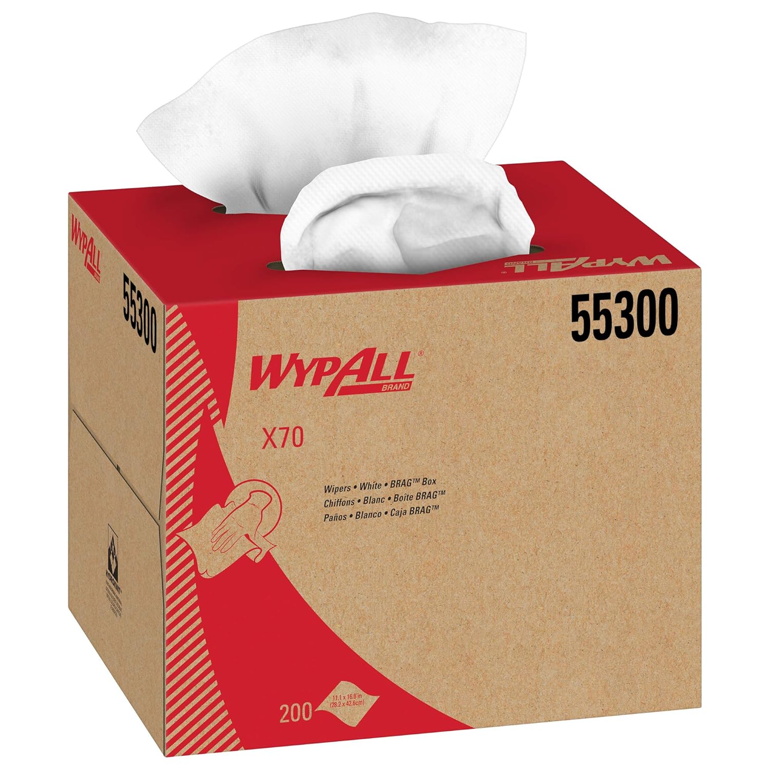 Wypall X70 Cloths Brag Box 1-Ply White 200 Sheets: Amazon.co.uk: Welcome