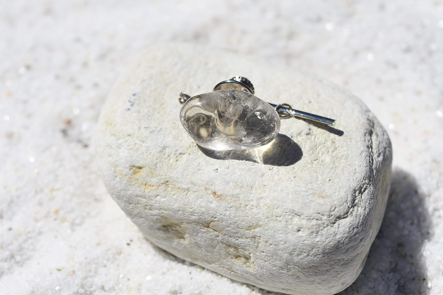 Amazon.com: Custom Crystal Quartz Stone Tie Tack Handmade - Quantity of ...