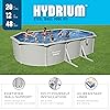Bestway Hydrium Galvanized Steel Wall Above Ground Pool Set 20' x 12' x ...