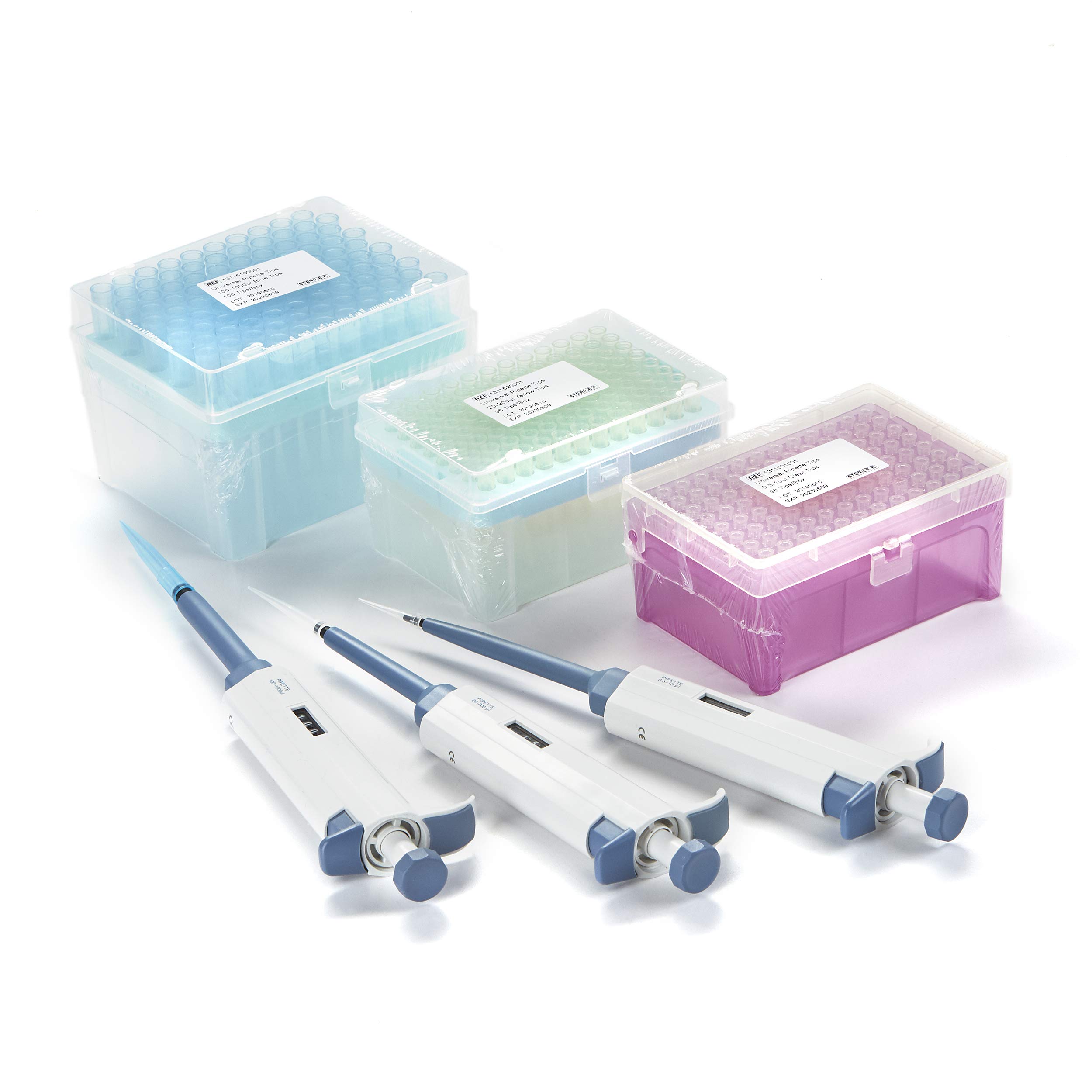 Mua Set of 3 Variable Volume Single Channel Pipettes, Adjustable ...