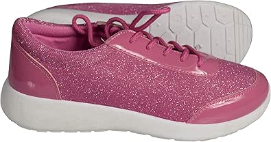 Amazon.com | Peach Couture Women’s Sparkling Glitter Lace Up Platform ...