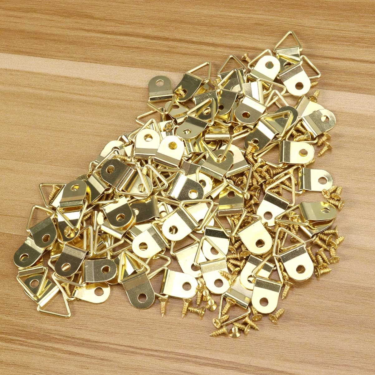 Winomo picture hangers, 50 pieces, small, triangular D-ring, single ...