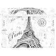 Amazon.com: Kigai Paris Eiffel Tower Lidded Home Storage Bins, Foldable ...