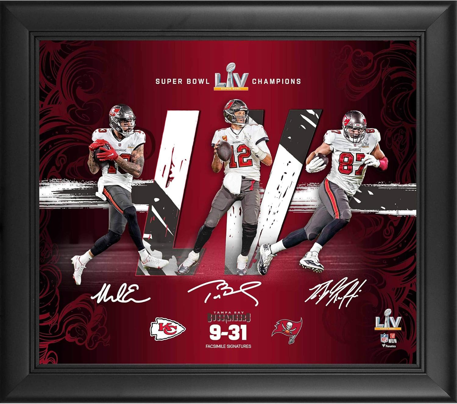 Tampa Bay Buccaneers Framed 15" x 17" Super Bowl LV Champions Team ...
