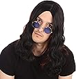 Amazon.com: Bristol Novelty BW481 Ozzy Osbourne Streaks Wig, Black/Red ...