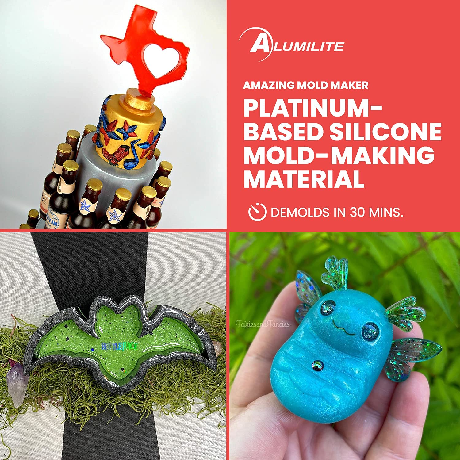 Mua Alumilite Amazing Silicone Mold Maker 2 Part Mix Kit - Platinum ...