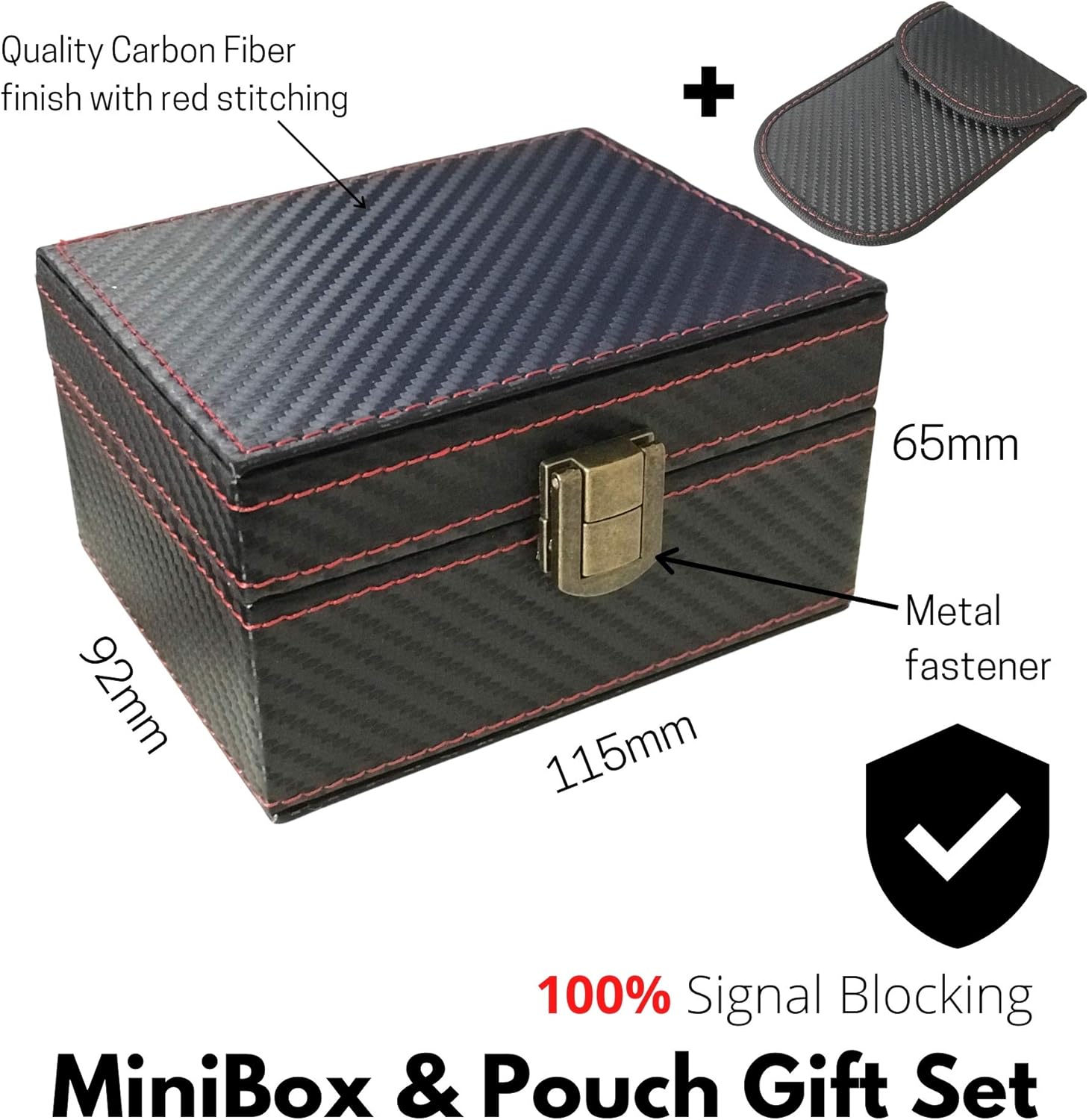 Car Key Signal Blocking Box and Pouch – Mini Faraday Box Protection ...
