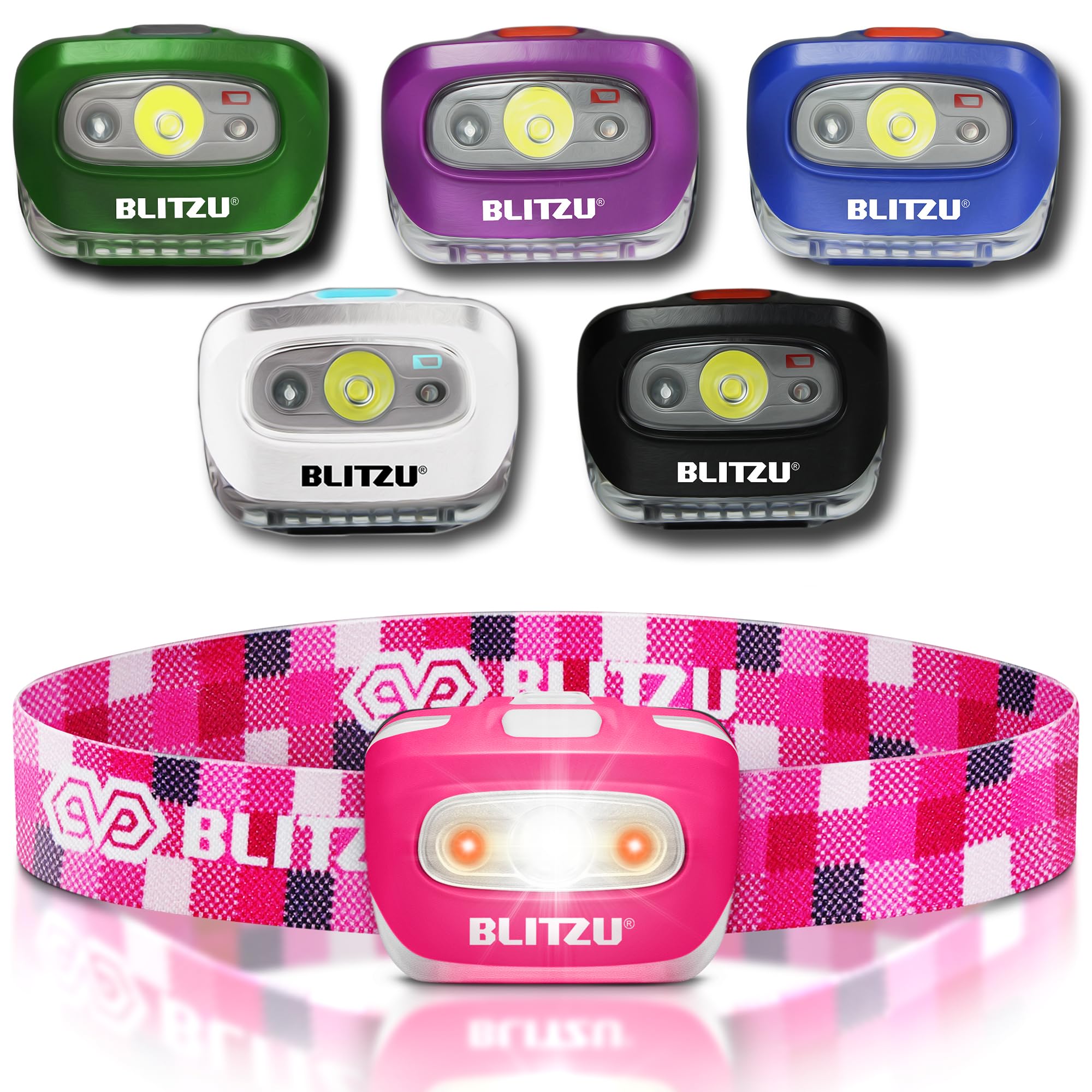 Mua BLITZU, Hands-Free Headlamp, Long Range, Non-Slip Grip, High Power ...
