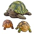 Amazon.com: Esterno Turtle Garden Statues (Set of 3); Lifelike Tortoise ...