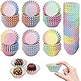 Amazon.com: ZCCLINN Mini Cupcake Muffin Liners - 600 Count Gradient ...