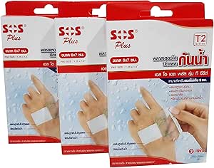 Amazon.com: SOS Plus, 3 Packs of SOS Plus T2 Series Wound Dressing ...