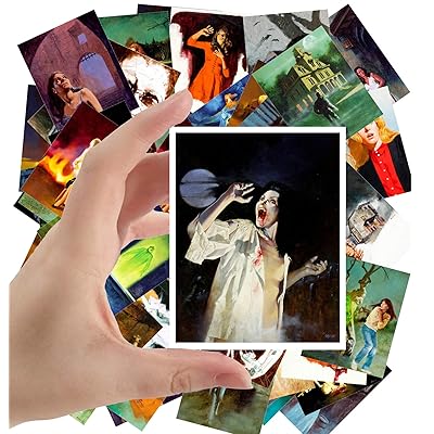 Buy Large Stickers 24 pcs 2.5"x3.5" Vintage Pulp Horror Pinup Art by ...
