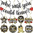 Amazon.com: Who Said You Could Leave Banner We Will Miss You Deorations Going Away Party ...