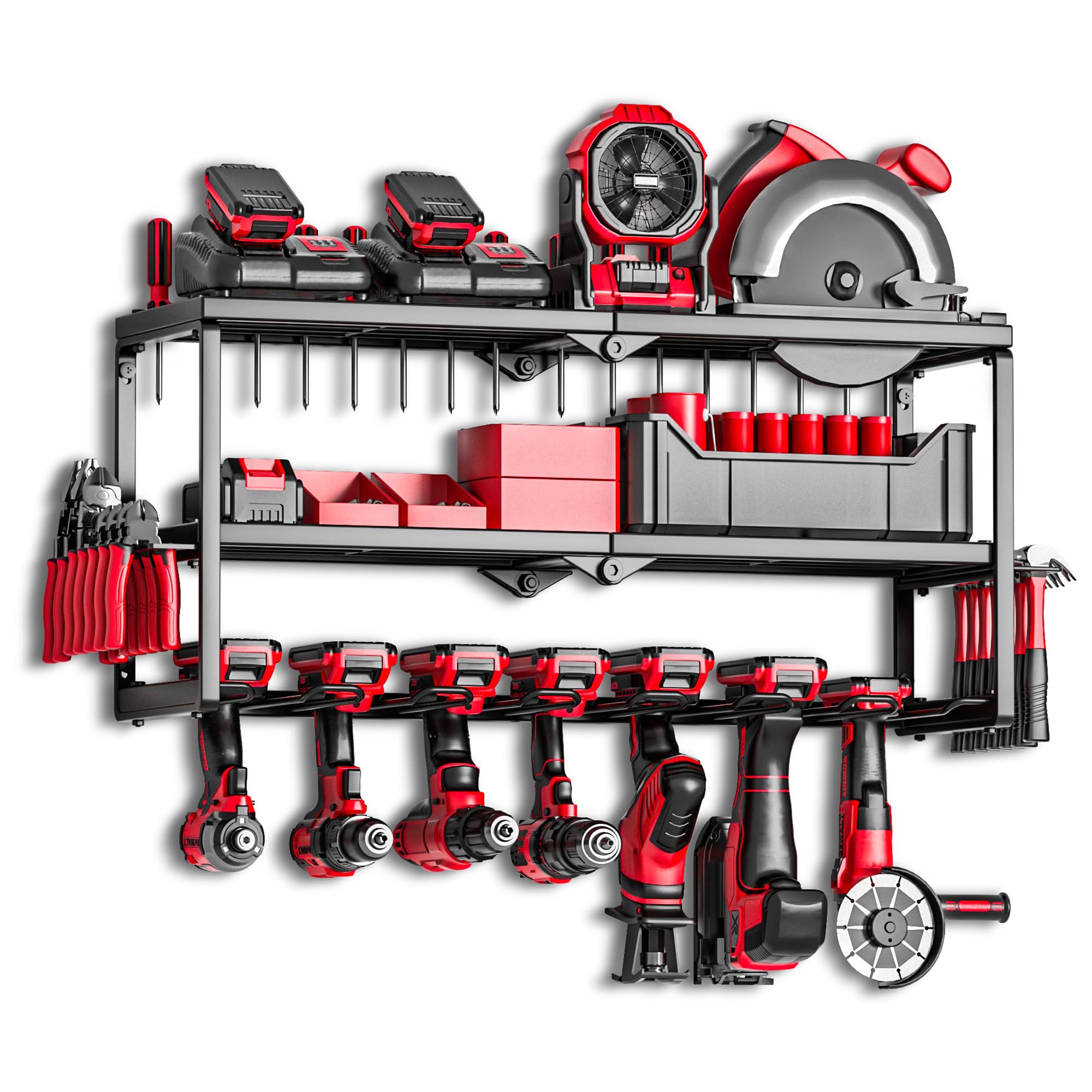 Mua Power Tool Organizer, 7 Drill Holder for Tool Organizer, Storage ...