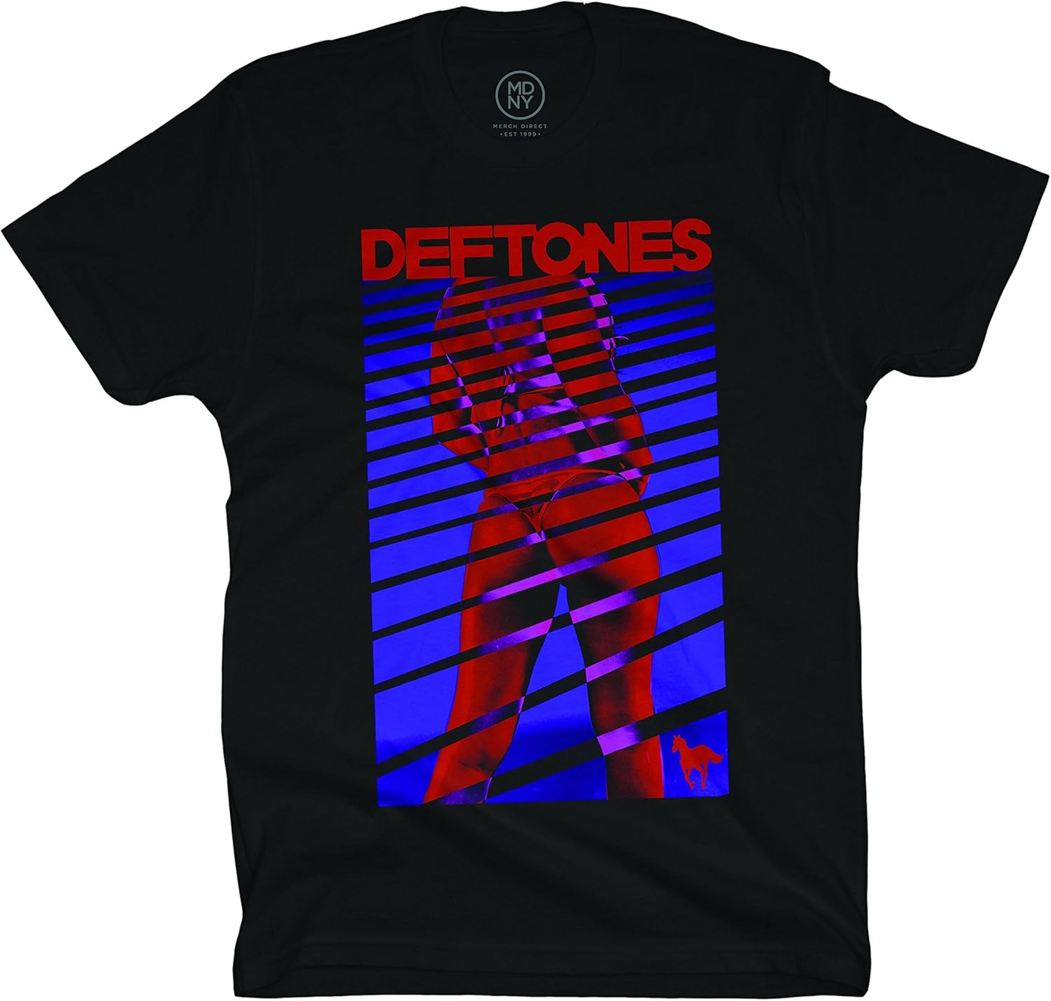 Amazon.com: Merch Direct Deftones - Girl Blinds - T-Shirt - BLA - 2XL ...