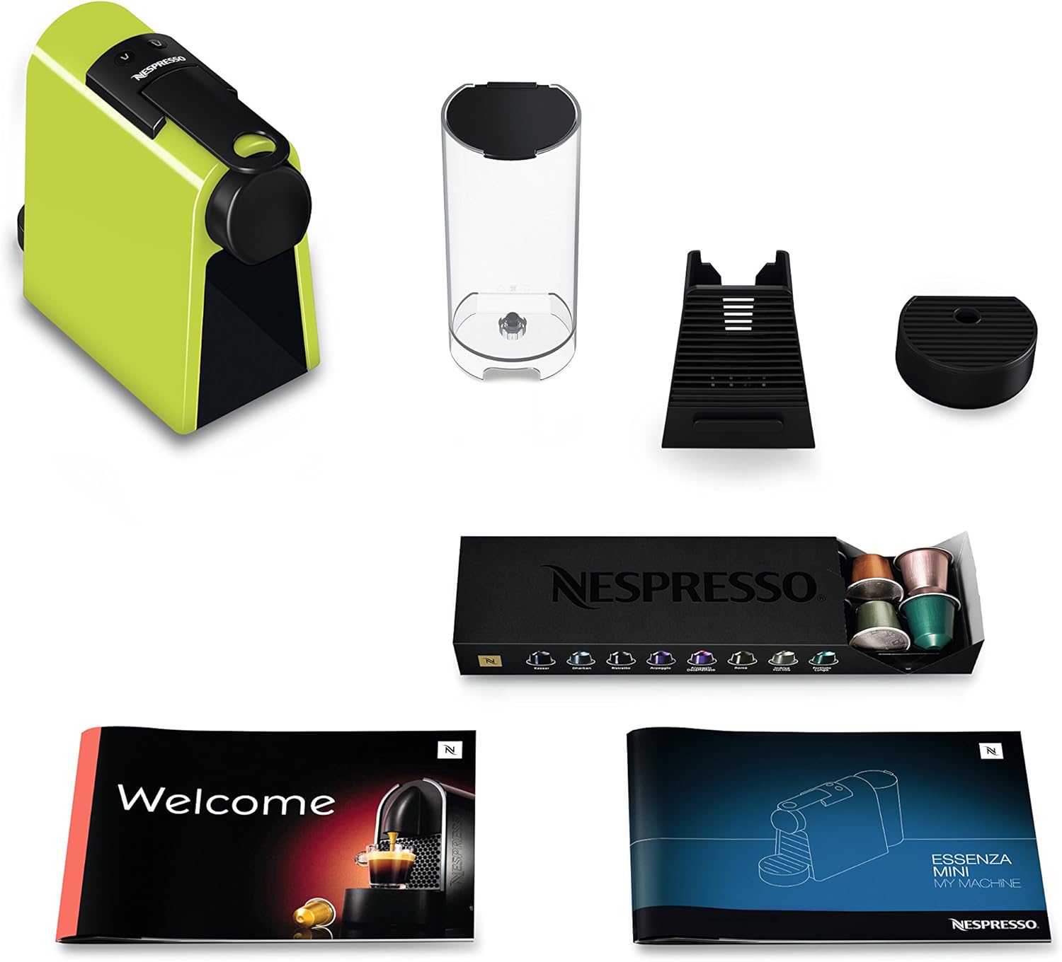Nespresso 11367 Essenza Mini Coffee Machine, Lime Green finish by ...