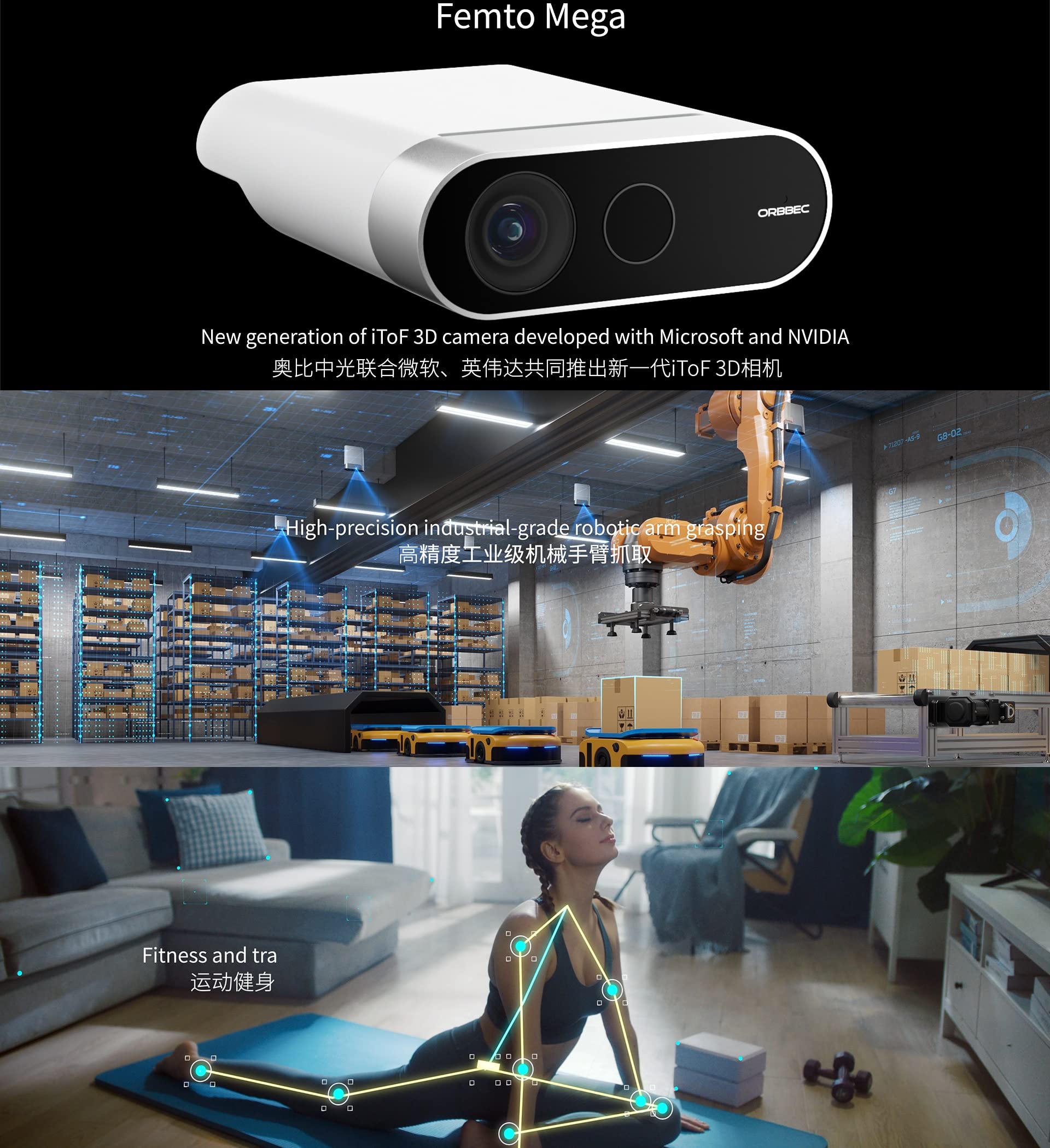 Mua youyeetoo orbbec Femto Mega Depth Camera, Features N-VIDIA Jetson ...