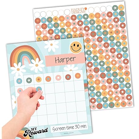 Mua Star Sticker Chart For Kids Behavior -25 Toddler Sticker Reward ...