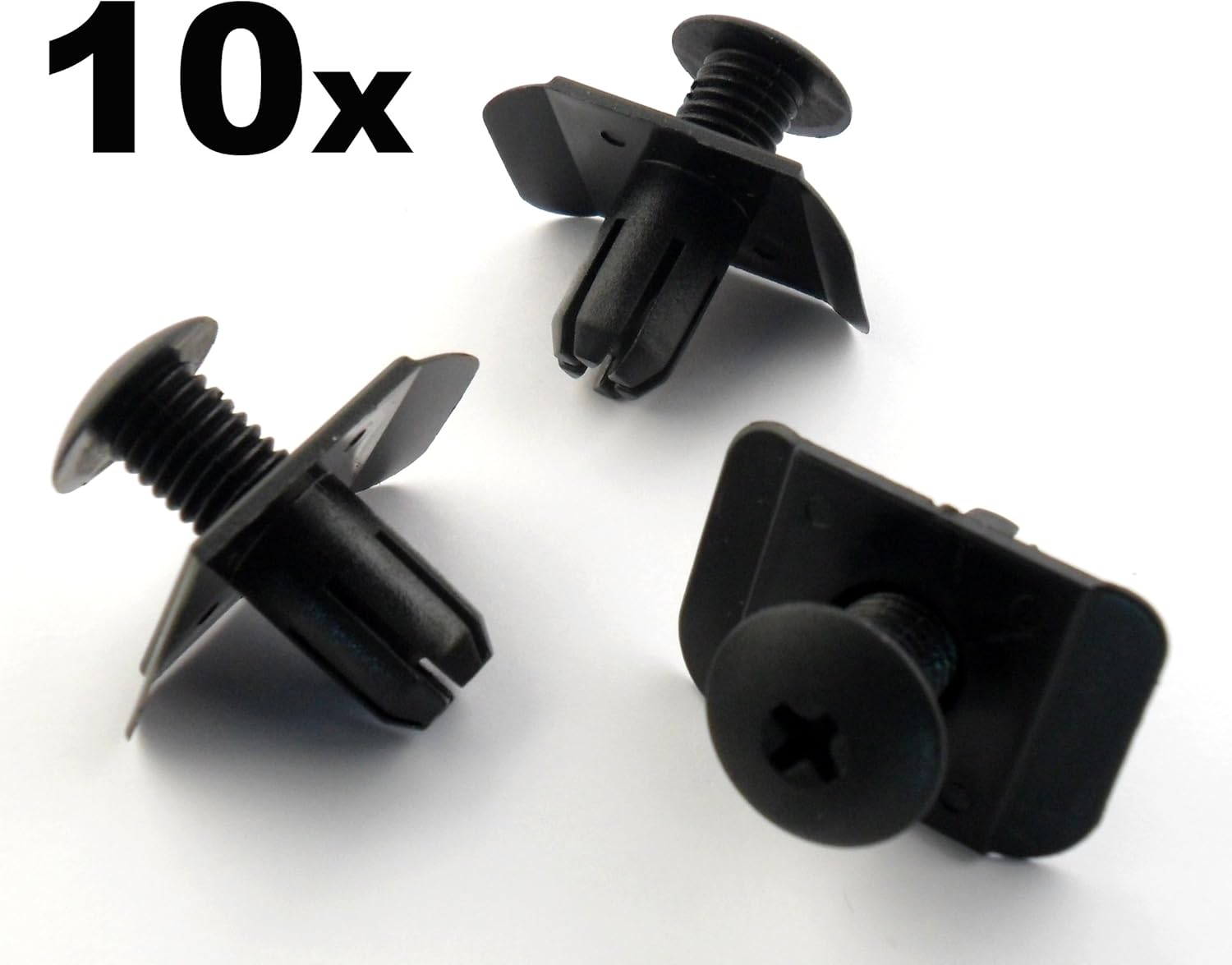 10x Vorne & Hinten Plastik Stoßfänger Haltespange Befestiger Rand Clips ...