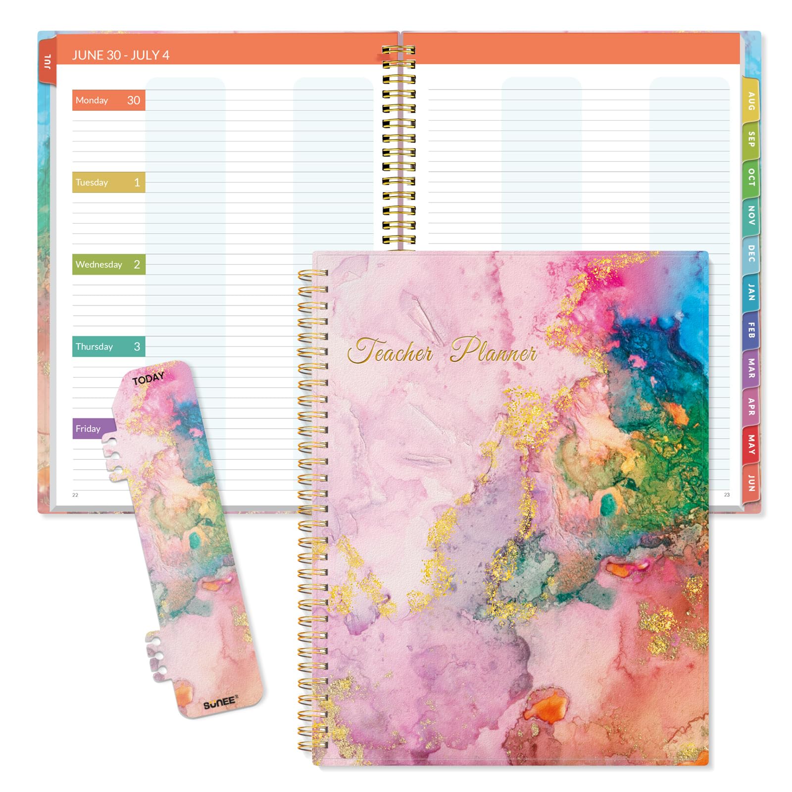 SUNEE Teacher Planner 2025-2026 Academic Year, Lite Lesson Planner Book ...