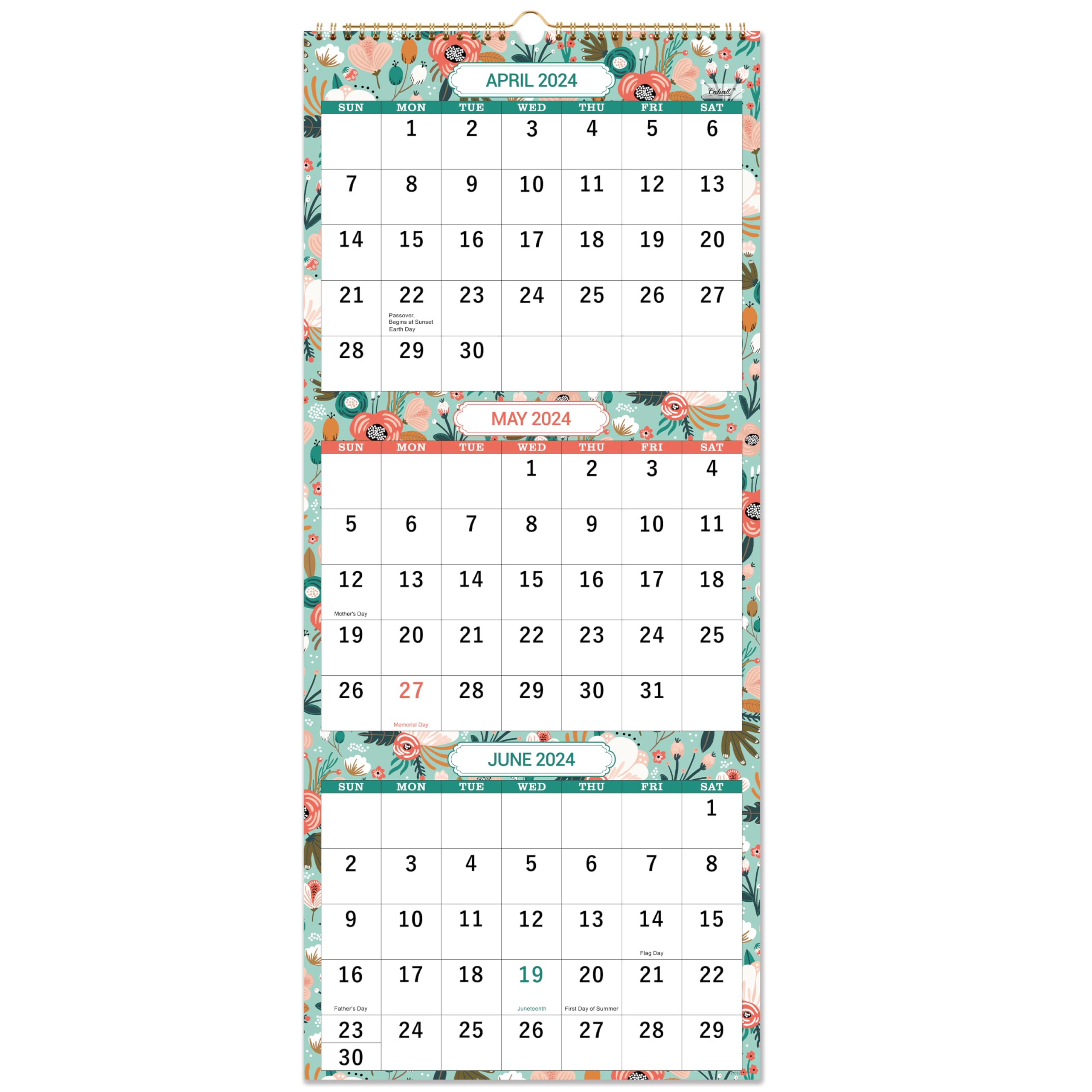 Mua 2024-2025 Wall Calendar - 3 Months Wall Calendar(Folded in one ...