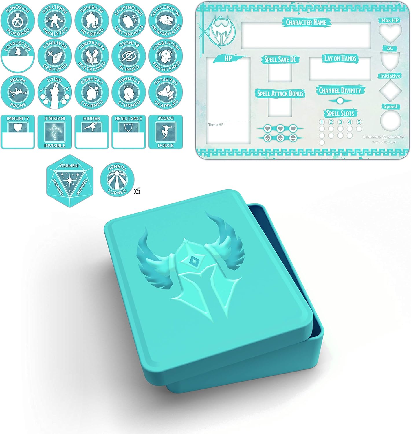 Gale Force Nine GF9-72508 Dungeons & Dragons-Paladin Token Set, Multi ...