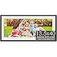 Amazon.com - 13.5x40 Frame with Mat - Black 16x43 Frame Wood Made to ...
