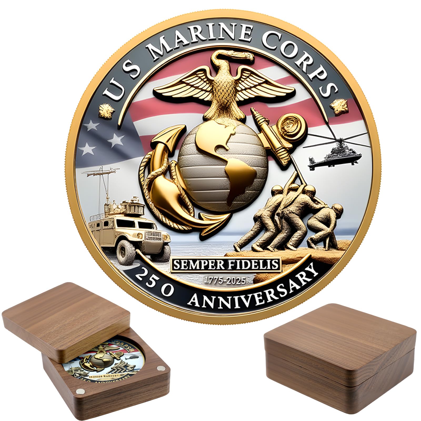 Marine Corps 250th Anniversary Coins,Navy Military Challenge Coins ...