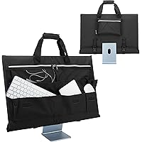 Trunab Monitor Carrying Case 24 Inch Padded Travel Bag Hold Up to 2 LCD ...