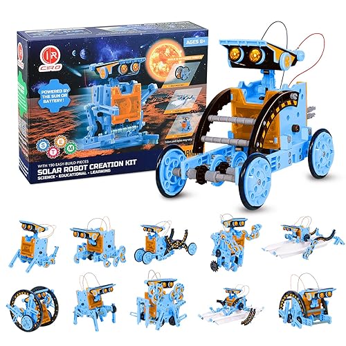 Stem Project Toys for Kids, 12 in 1 Solar Robots Science Experiments ...