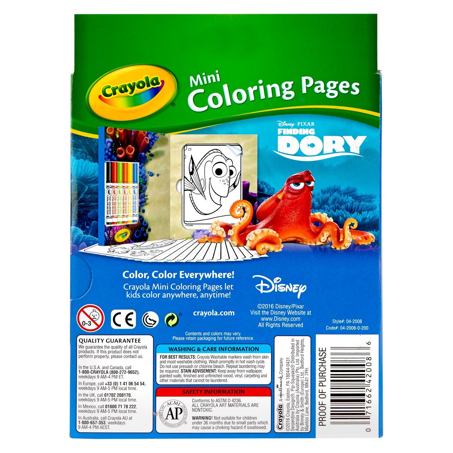 Mua Crayola Finding Dory Mini Coloring Pages trên Amazon Mỹ chính hãng ...