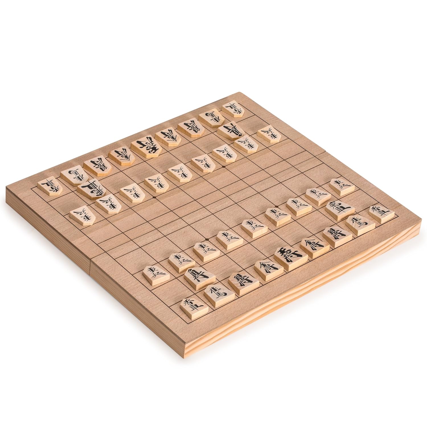 Folding Wooden Shogi Japanese Chess Set: Amazon.co.uk: Toys & Games