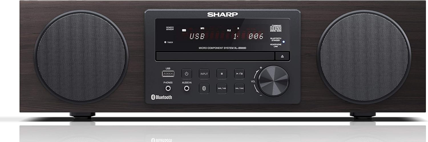 SHARP XL-BB20D (BR) All in One HiFi-Soundsystem mit USB-Playback