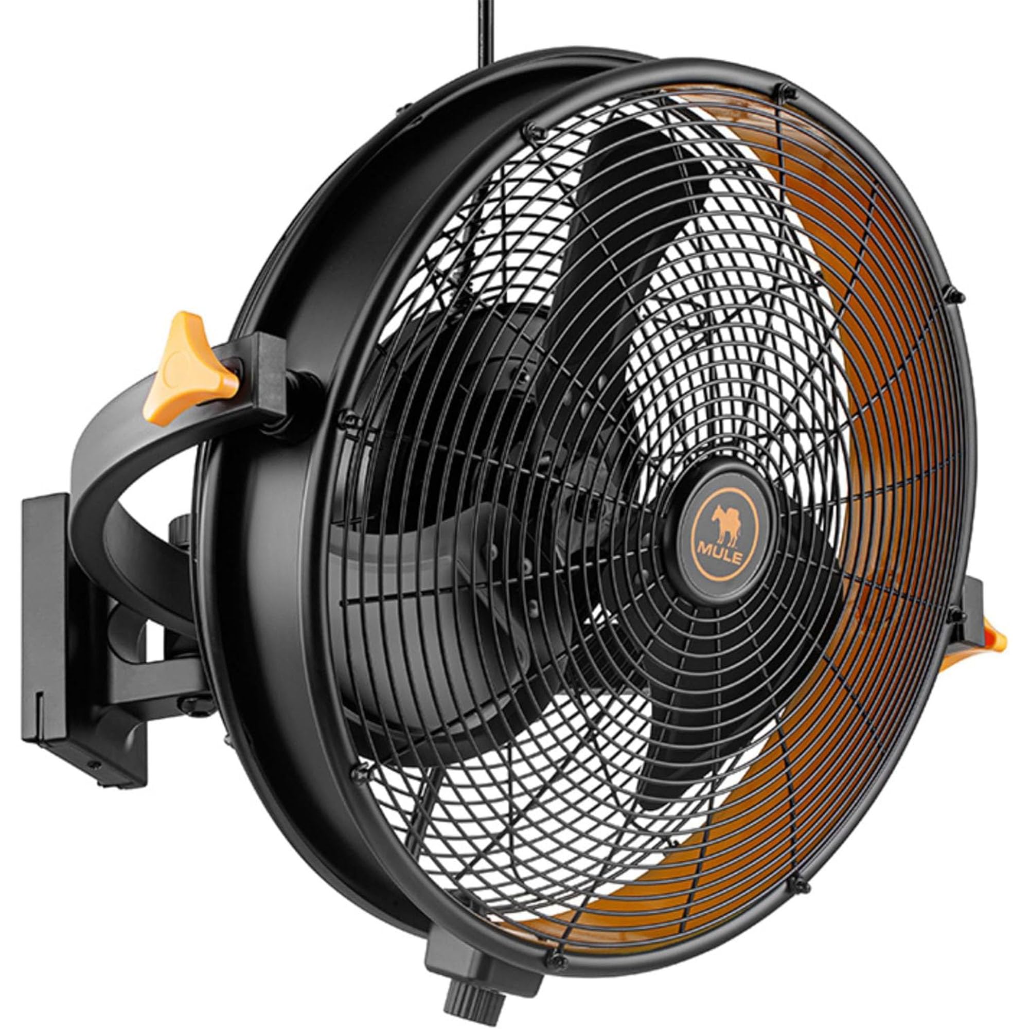 Mule 18 Inch Garage Wall Fan XL, Wall Mount, 120-Degree Swivel, 3-Speed ...