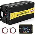 Amazon.com: BAOSHISHAN 5000 Watt Pure Sine Wave Inverter 12V DC to 120V AC, Heavy-Duty Off Grid ...