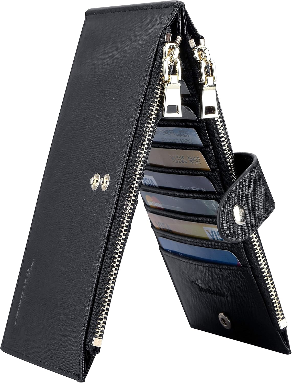 Travelambo Womens Walllet RFID Blocking Bifold Multi Card Case Wallet ...