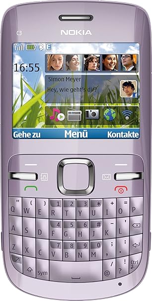 Nokia C3-00 Purple - smartphones Li-Ion: Amazon.co.uk: Electronics