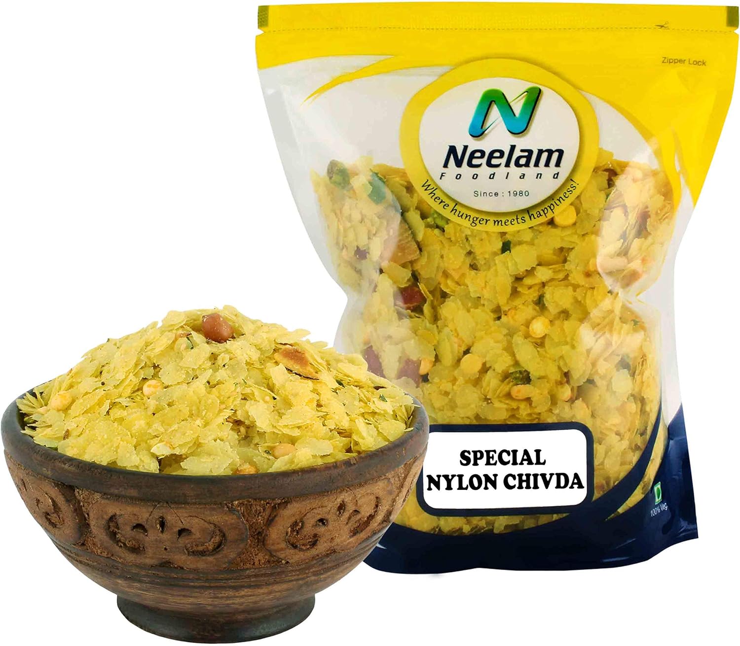 Neelam Foodland (Mumbai) Nylon Chivda, Roasted Rice Flakes, Fresh and ...