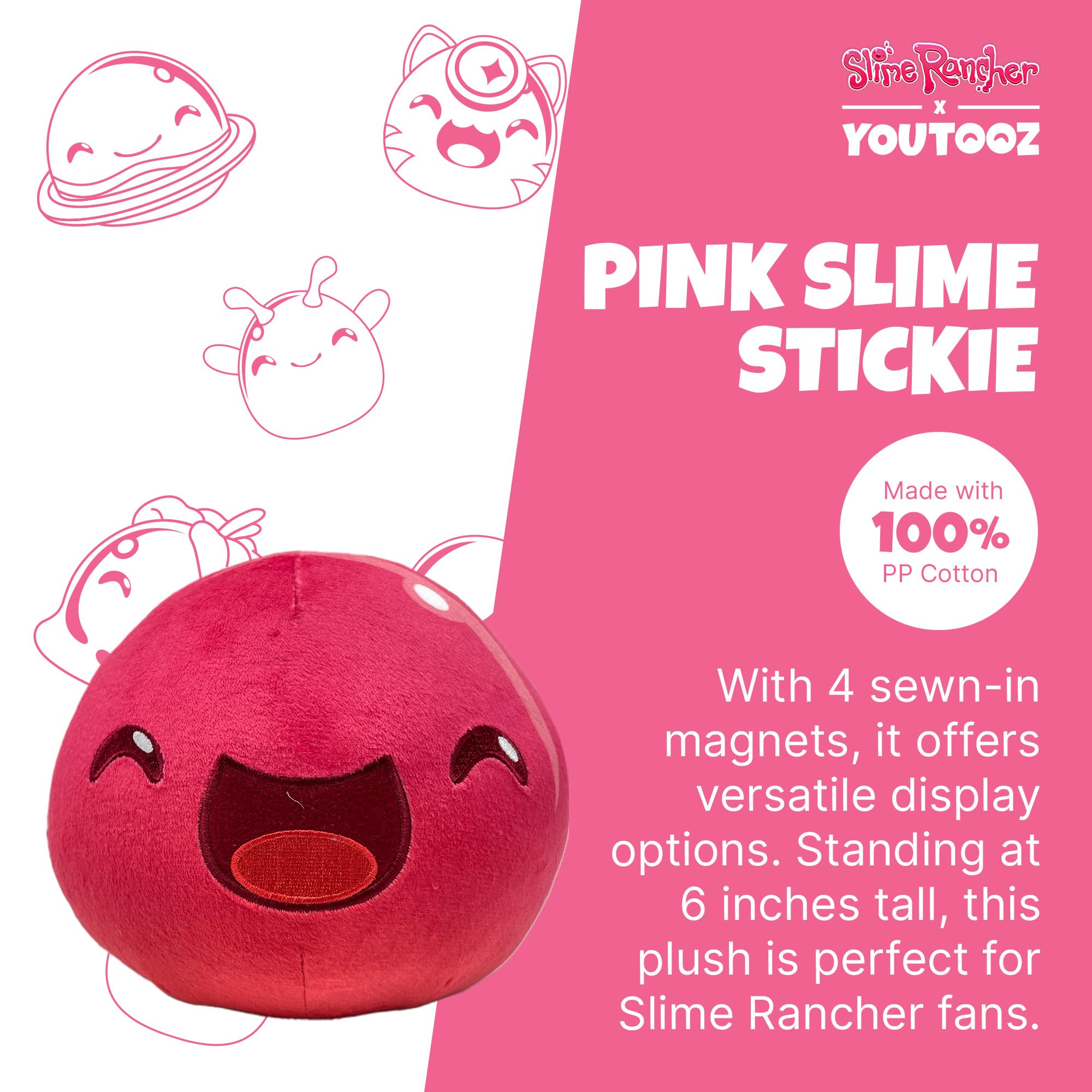 Mua Youtooz Pink Slime Plush Stickie in 6", Magnetic and Soft Slime ...