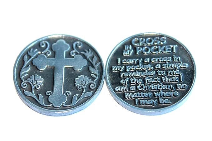 Cross in my Pocket Pewter Pocket Token Keepsake: Amazon.co.uk: Kitchen ...