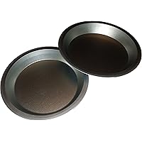 Amazon.com: Two 9 inch Pie Pans a Heavy weight steel none stick ...