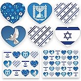 Amazon.com: Joyful Artistry Israel Stickers with Over 330 Heart Israeli Stickers for DIY Israel ...